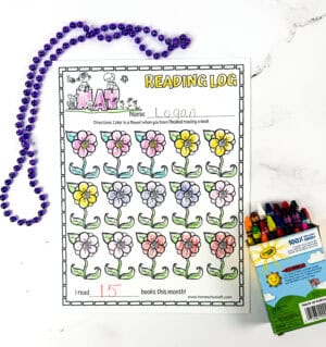 Free May Reading Log to Encourage Daily Reading