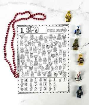 Free Star Wars I Spy Printable for Kids