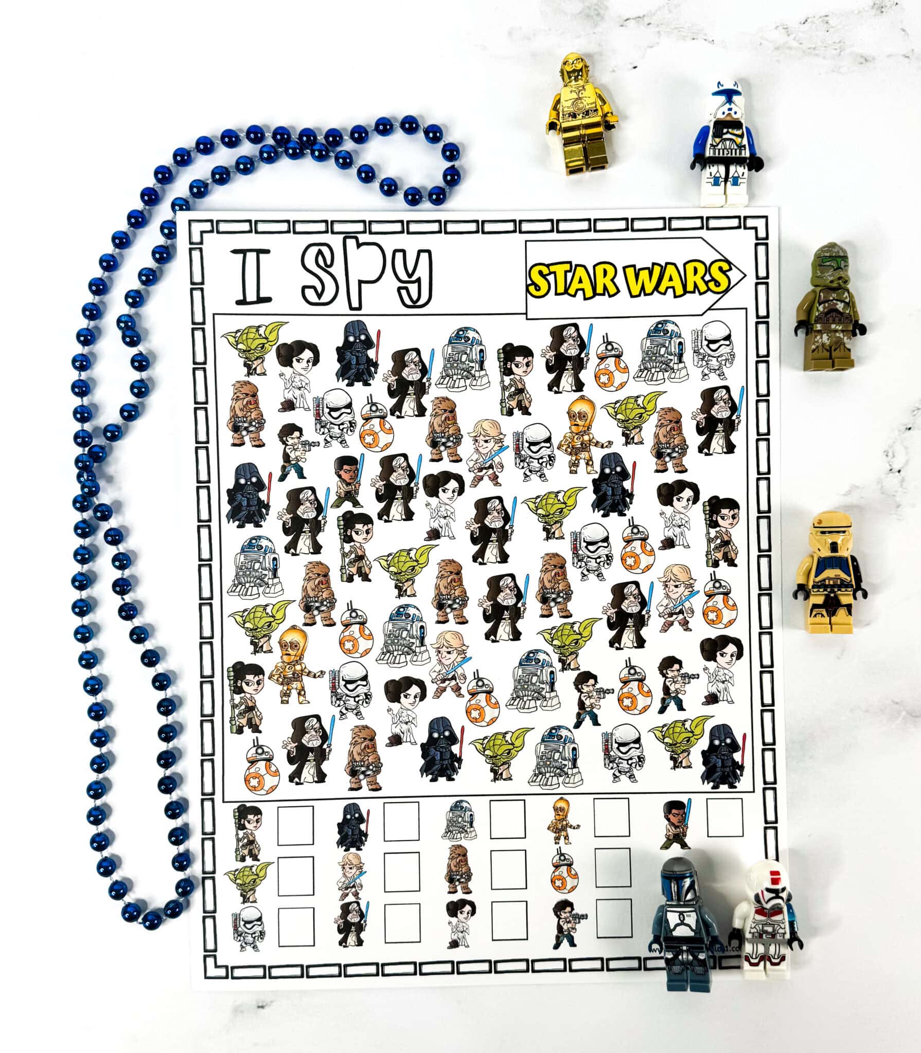 Free Star Wars I Spy Printable for Kids