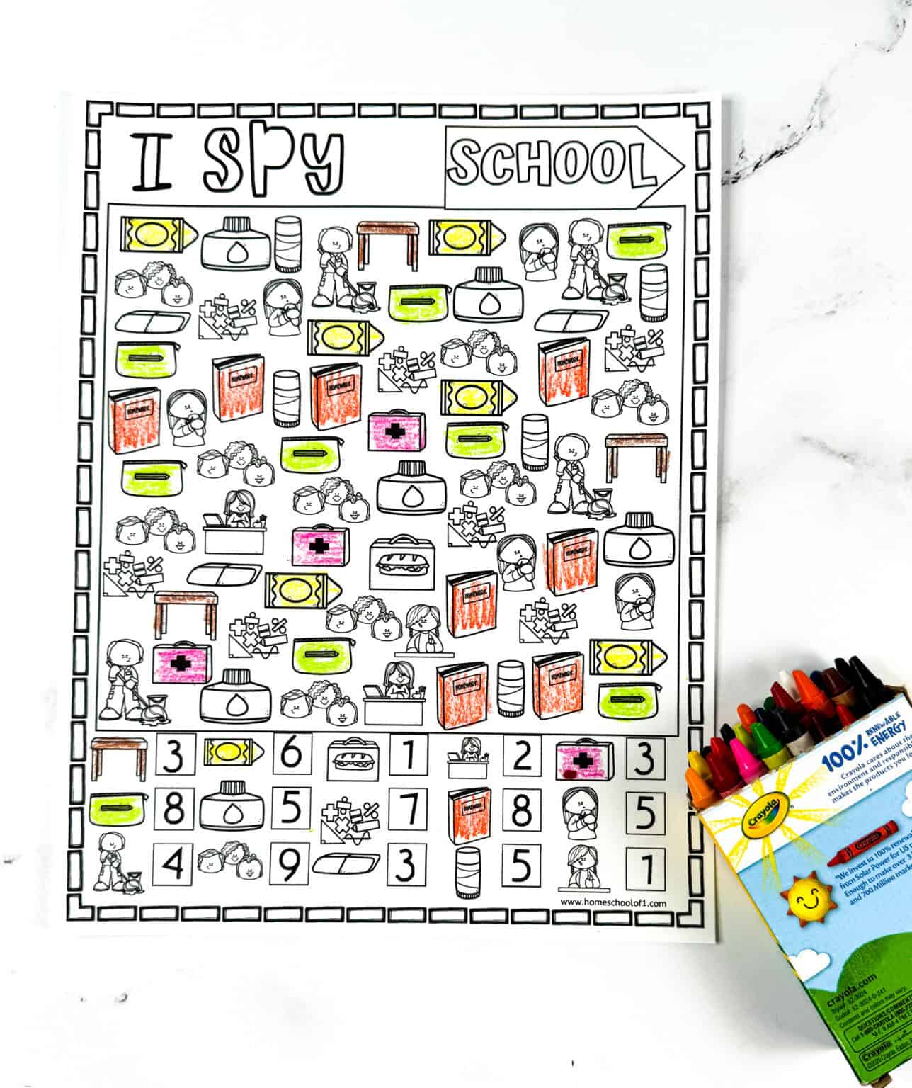 Free I Spy Printable Worksheets