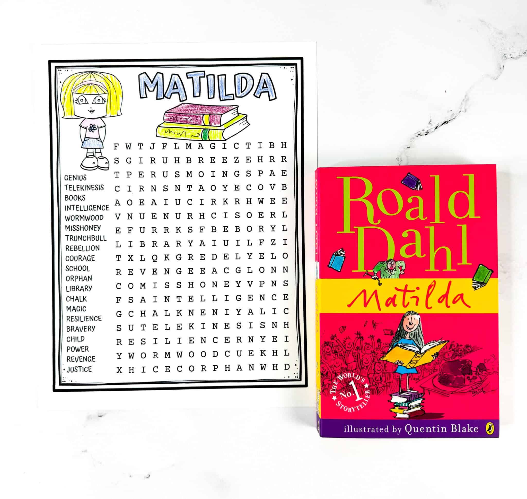 Free Matilda Word Search Printable
