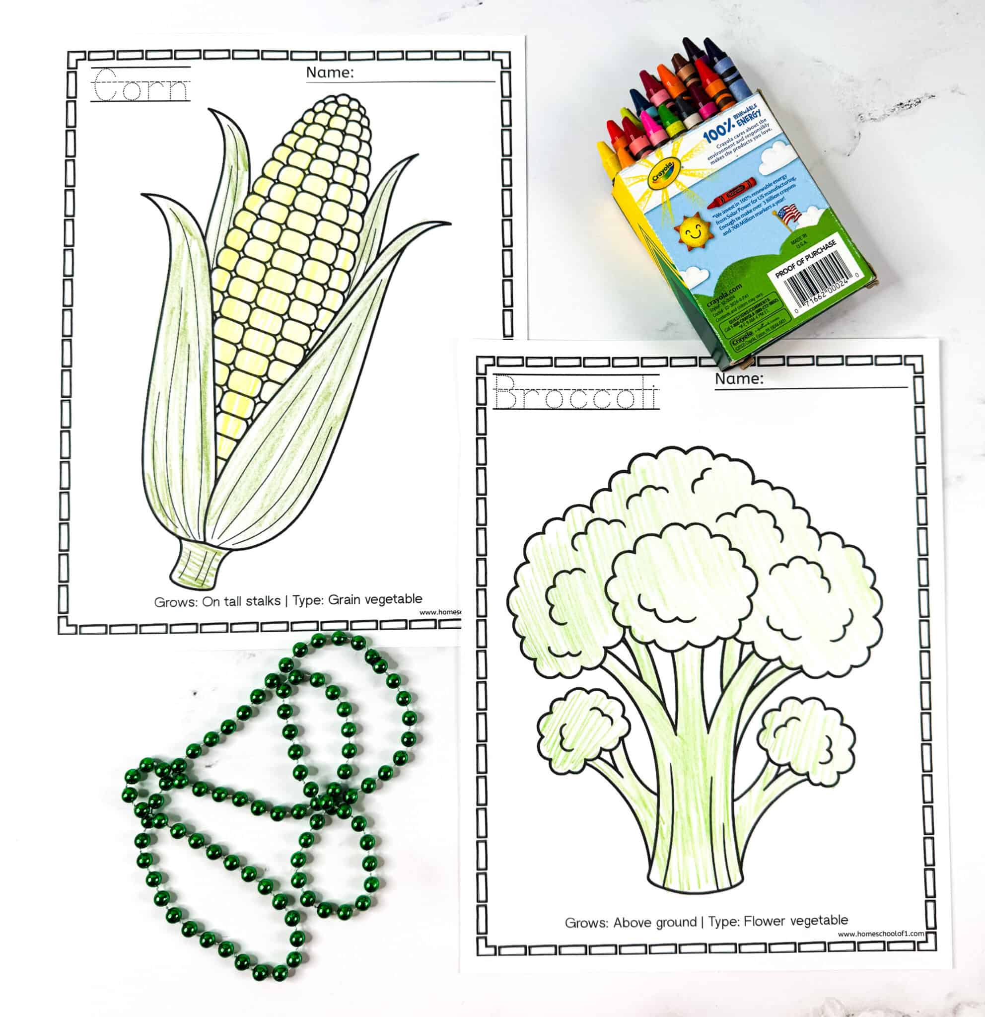Free Vegetable Coloring Pages