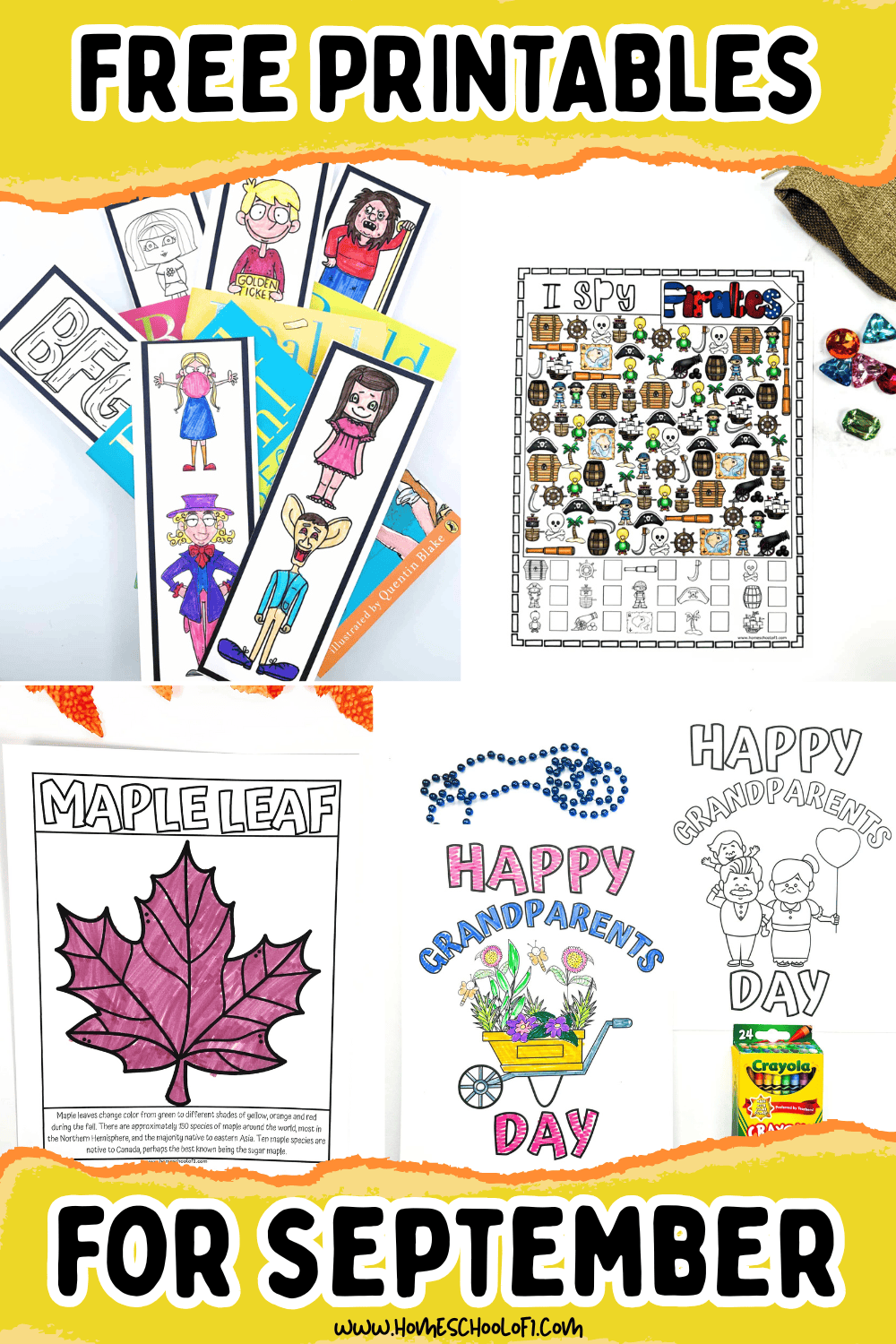 57 Free September Printables for Kids