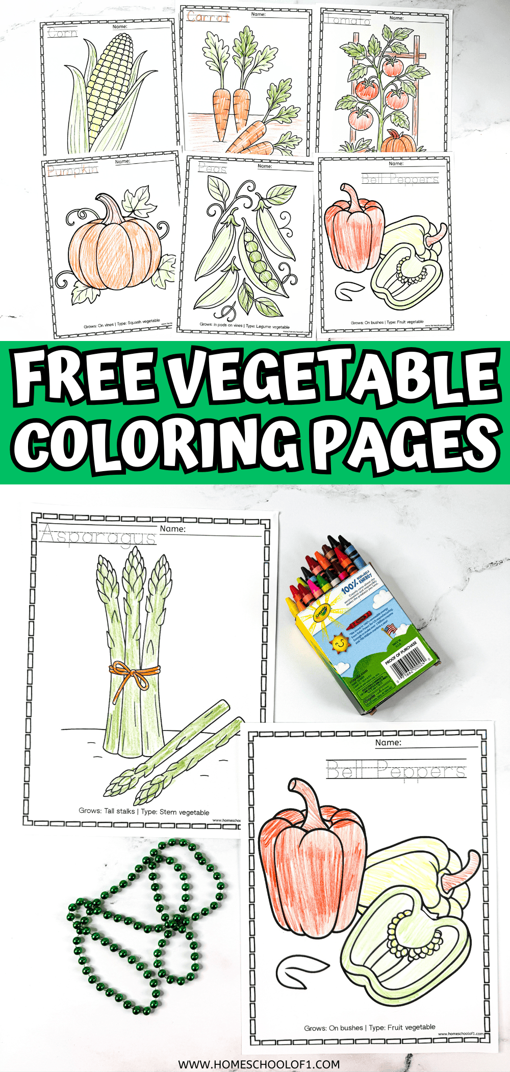 Free Vegetable Coloring Pages