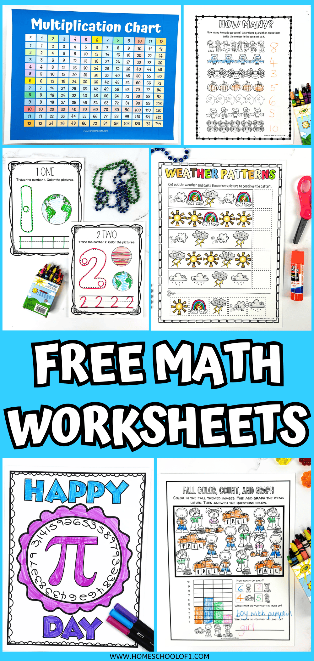 Free Math Worksheets for Kids