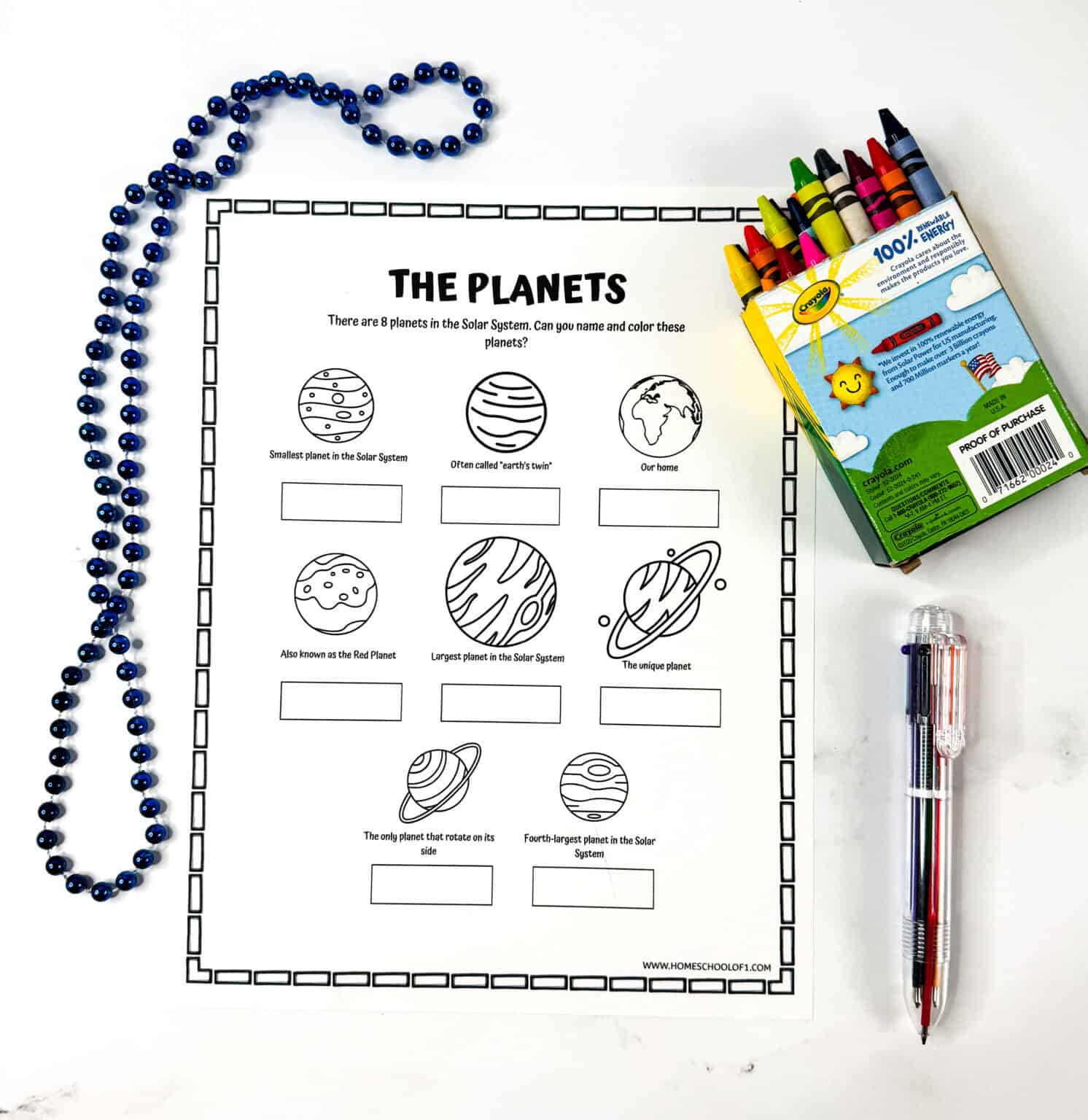 Solar System Activity Worksheets for Kids (Free Printable Pack)