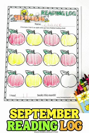 Free September Reading Log Printable