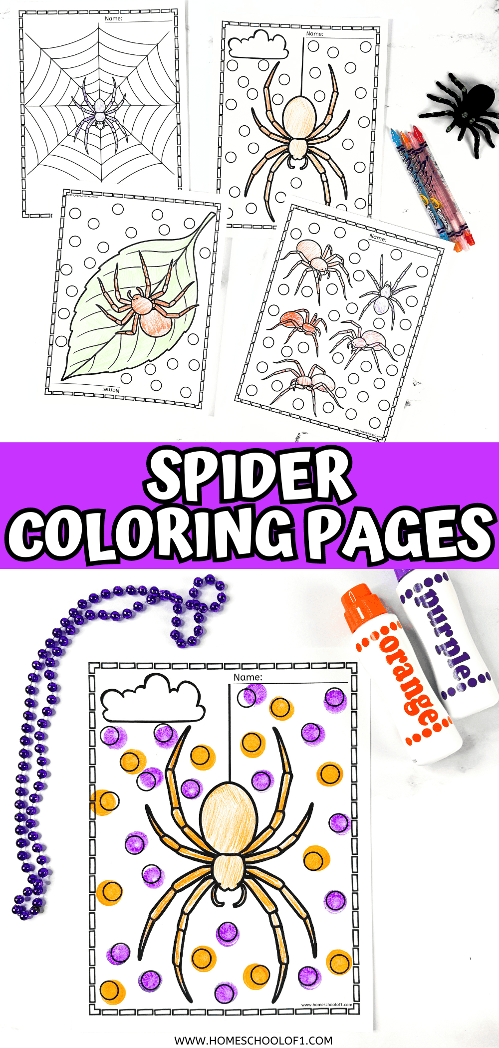 Free Spider Coloring Pages
