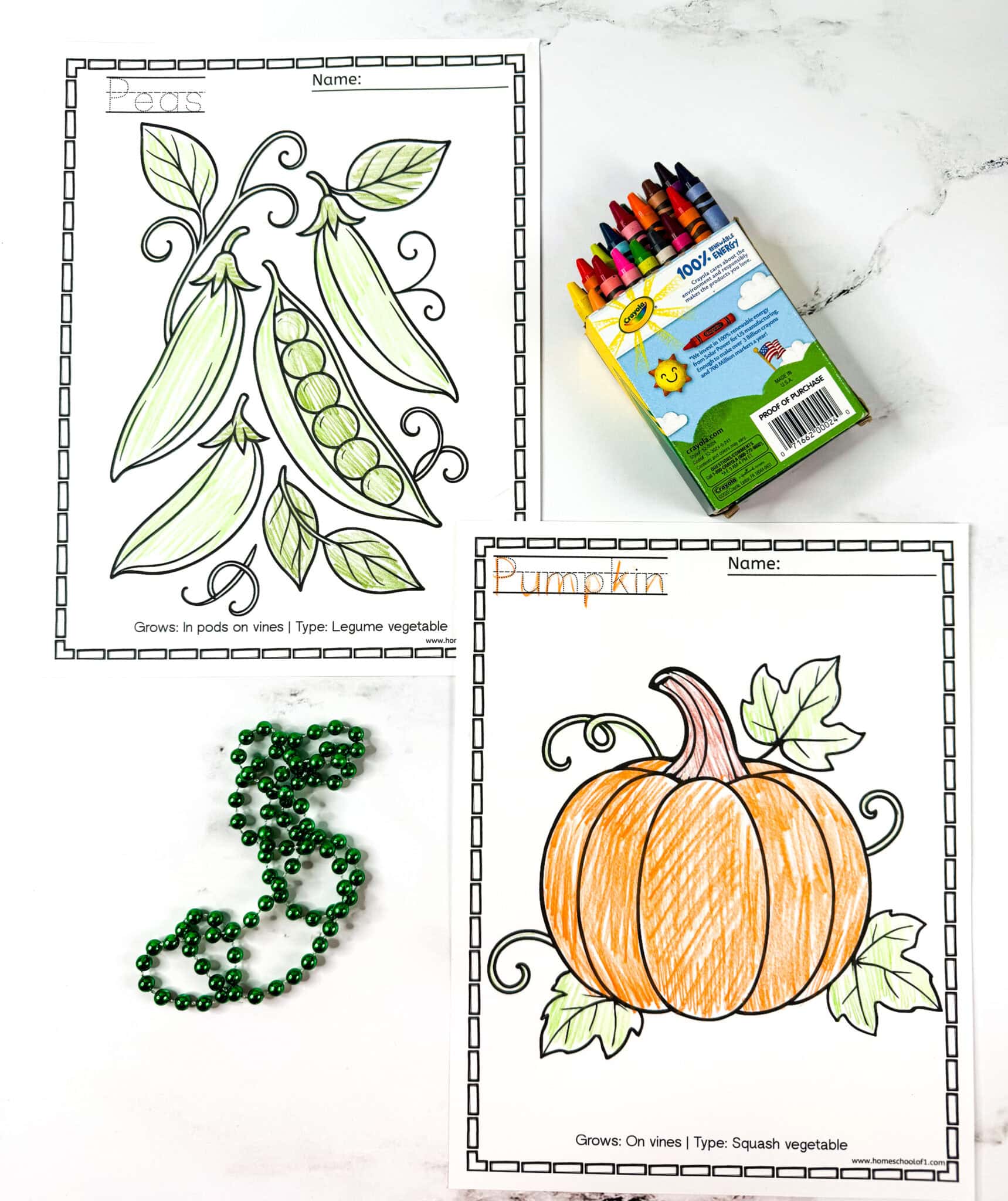 Free Vegetable Coloring Pages