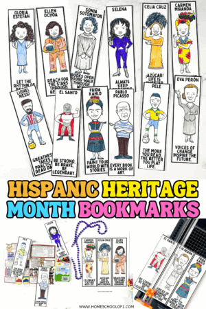 Hispanic Heritage Month Bookmarks Free Printable