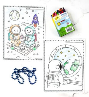 Free Space Coloring Page for Kids