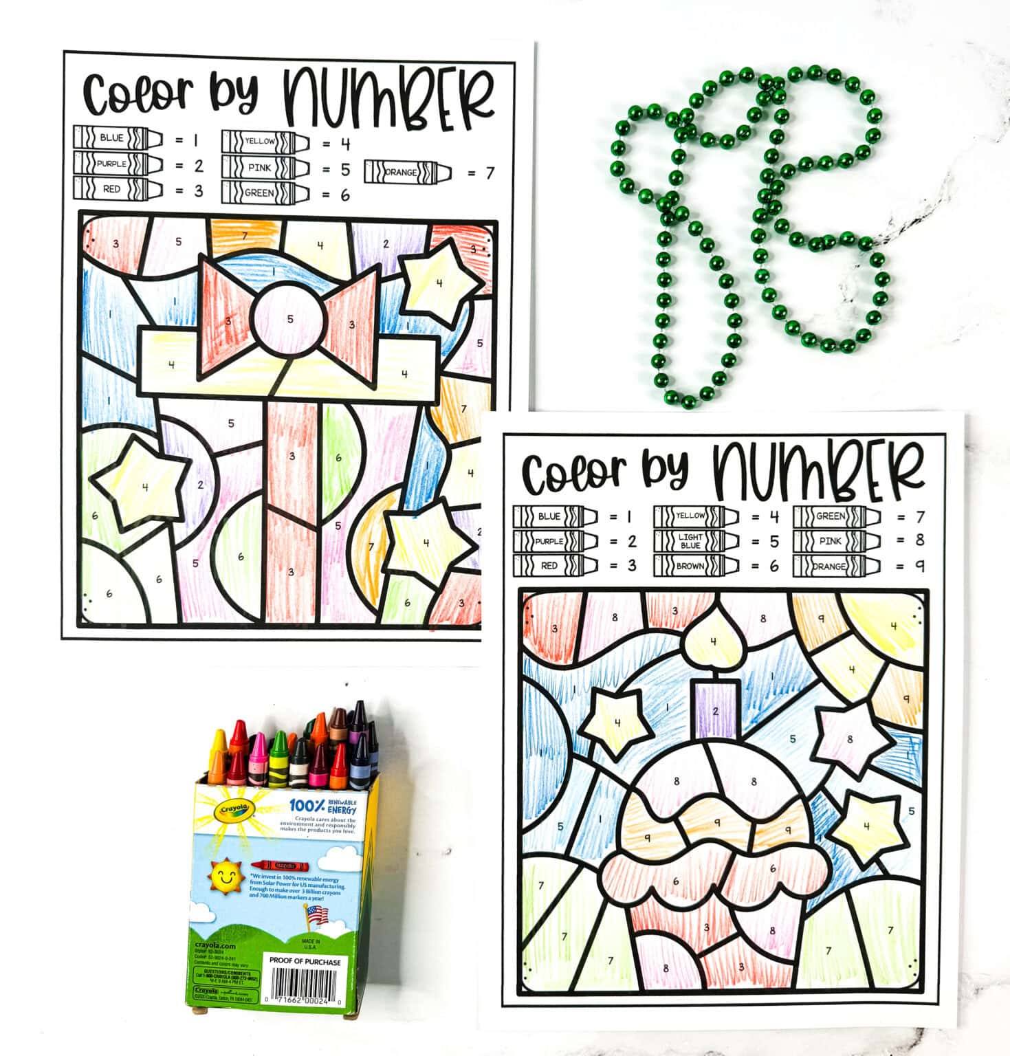 Free Birthday Color By Number Printable