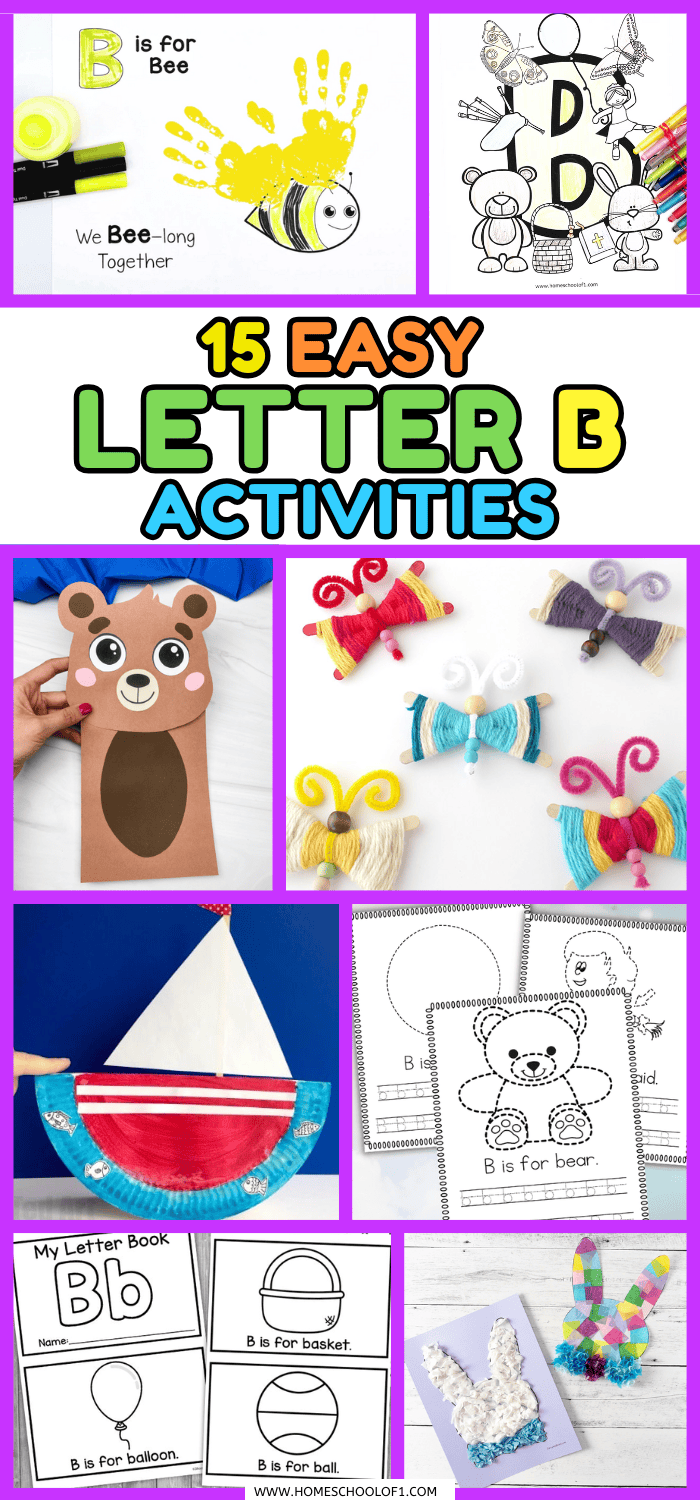 15 Fun Letter B Activities For Preschool & Kindergarten