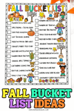 Fall Bucket List for Kids (Free Printable Template)