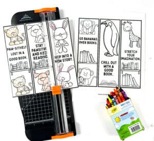 Free Printable Animal Bookmarks to Color