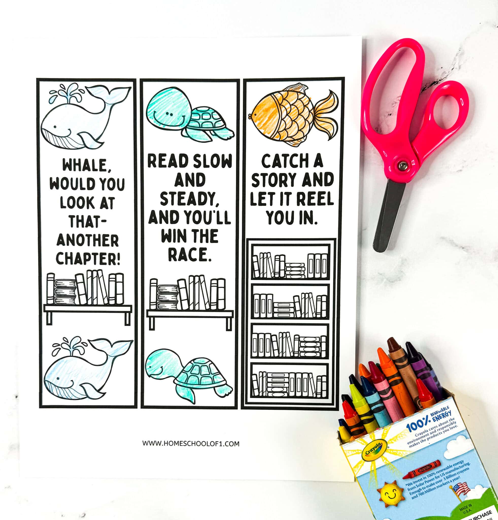 Free Printable Animal Bookmarks to Color