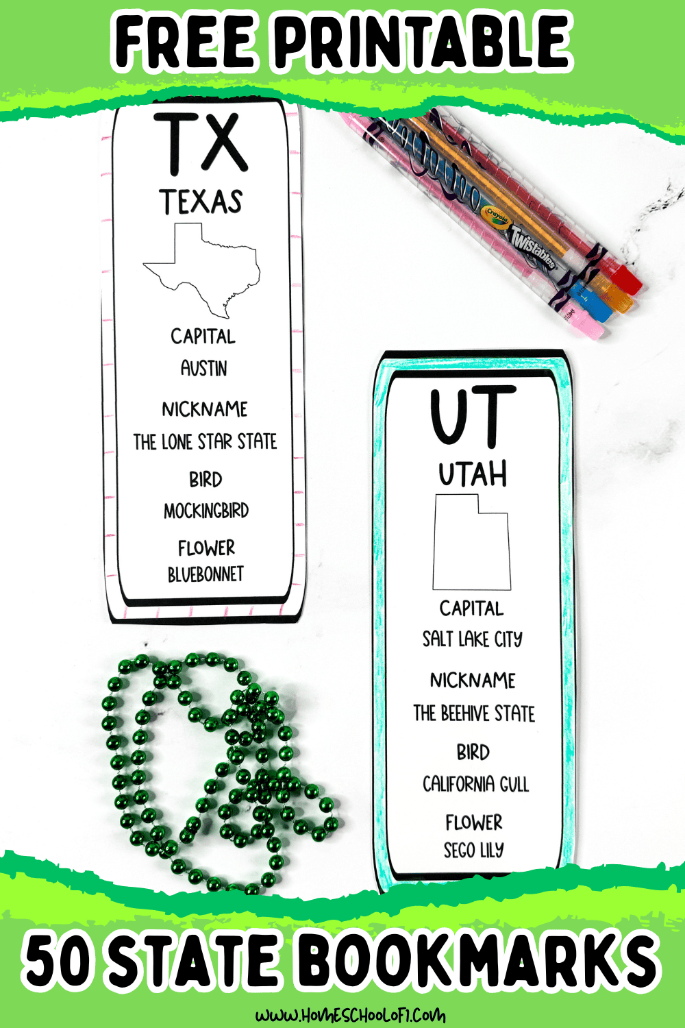 Free United States Bookmarks