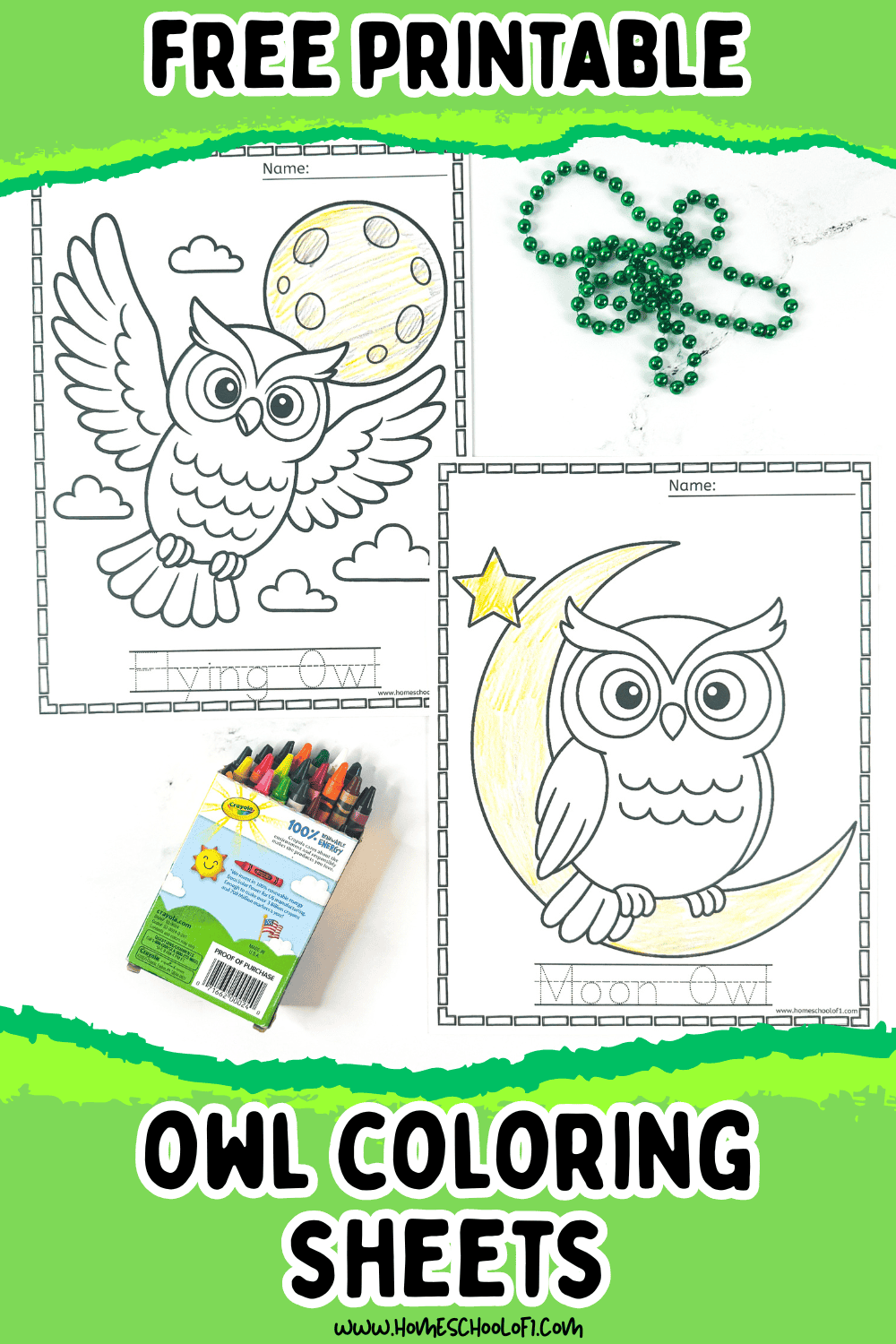 Free Owl Coloring Page for Kids