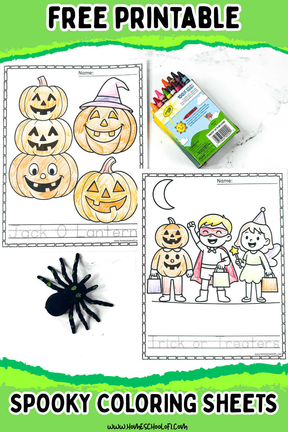 Free Spooky Coloring Pages