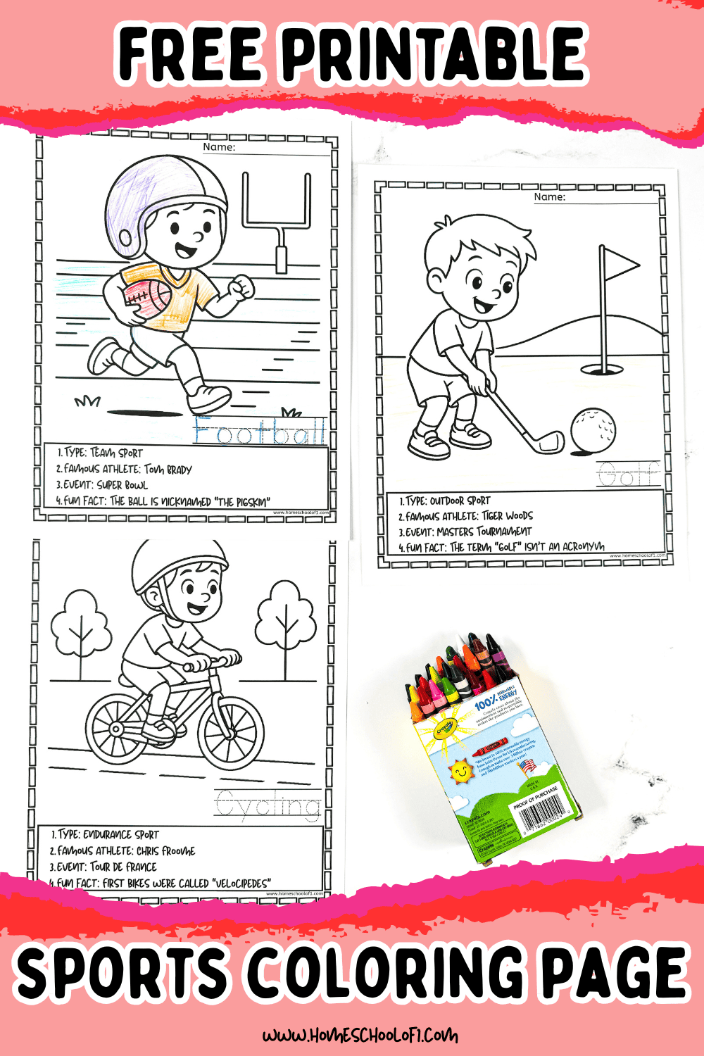 15 Free Sports Coloring Pages for Kids (Printable PDF)