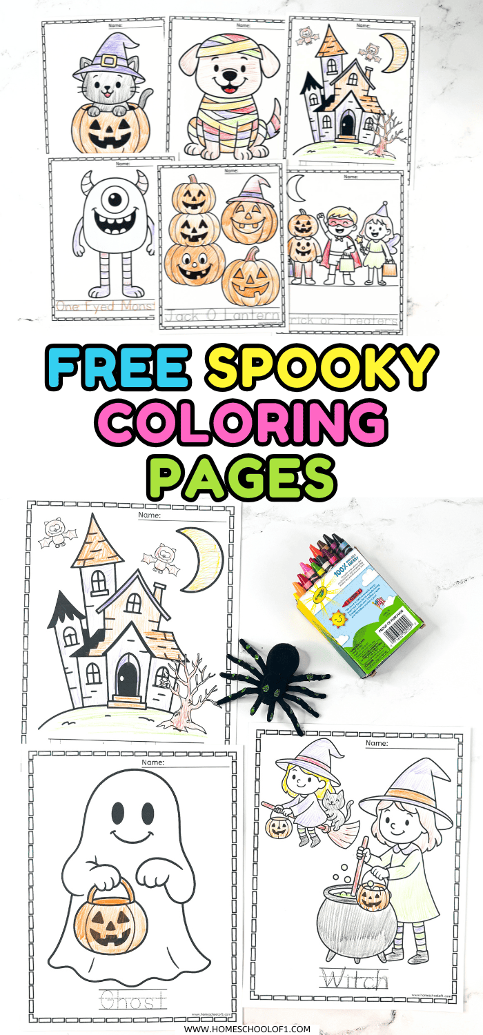 Free Spooky Coloring Pages