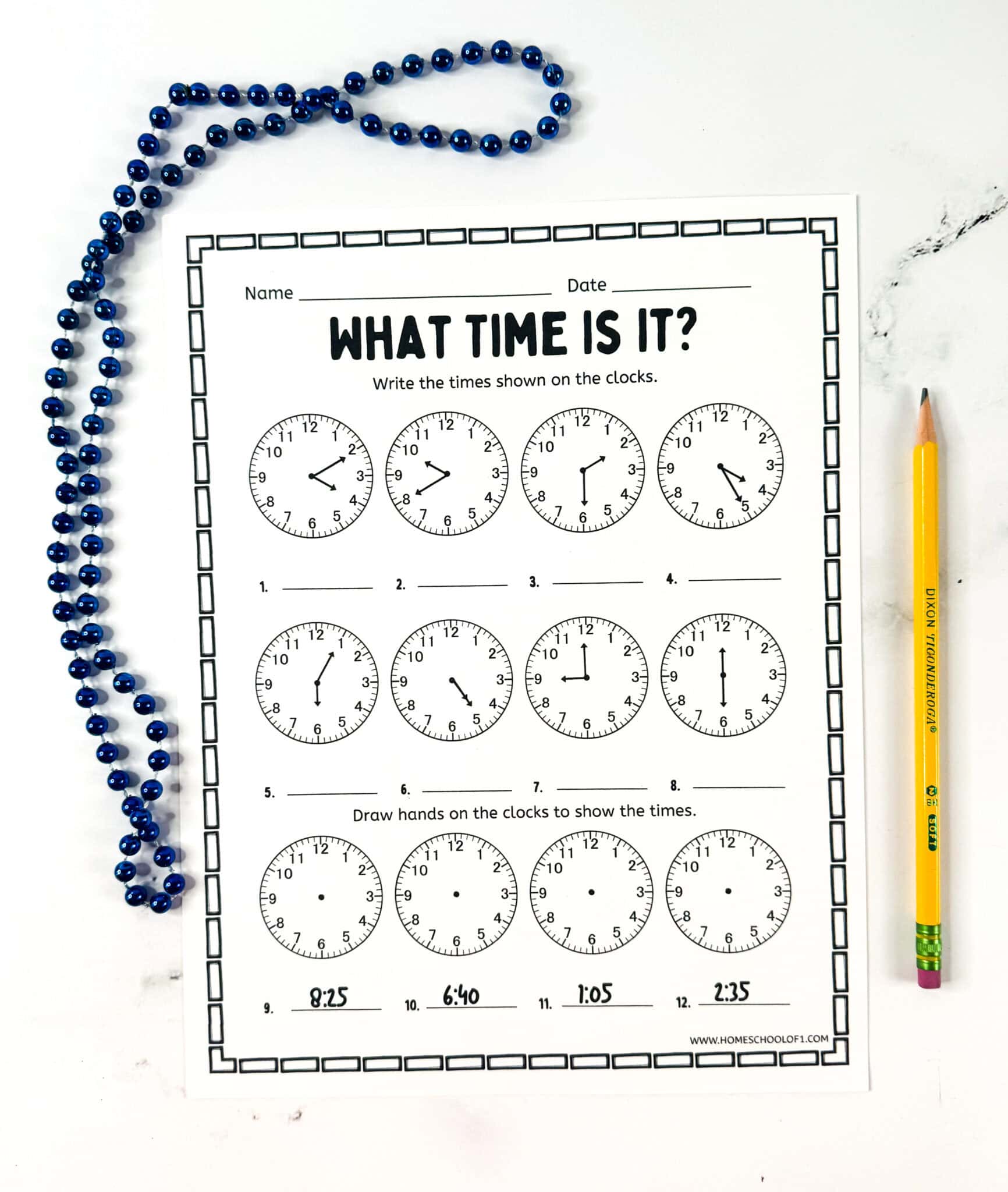 Telling Time Worksheets (Free Printable Clock Worksheets)
