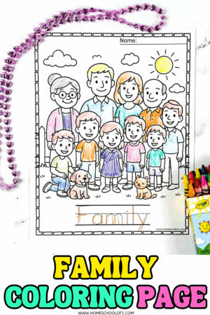Free Printable Family Coloring Pages for Kids