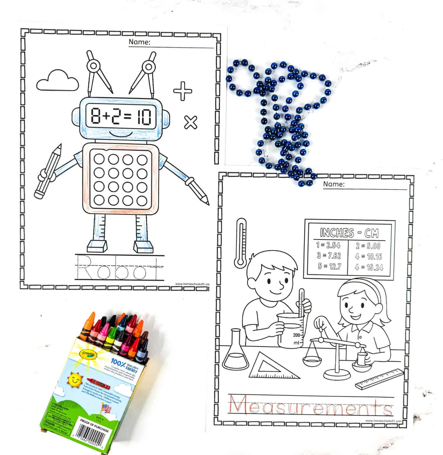 Free Math Coloring Page