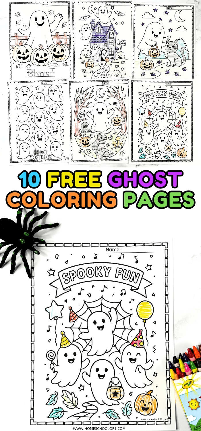 Free Ghost Coloring Page for Spooky Fun