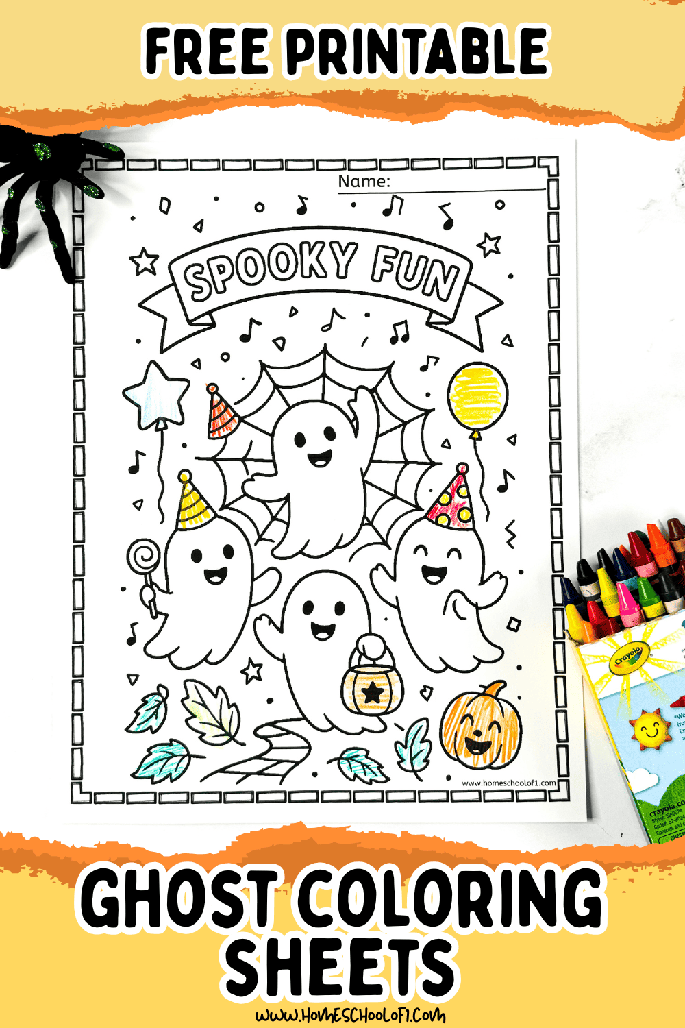 Free Ghost Coloring Page for Spooky Fun