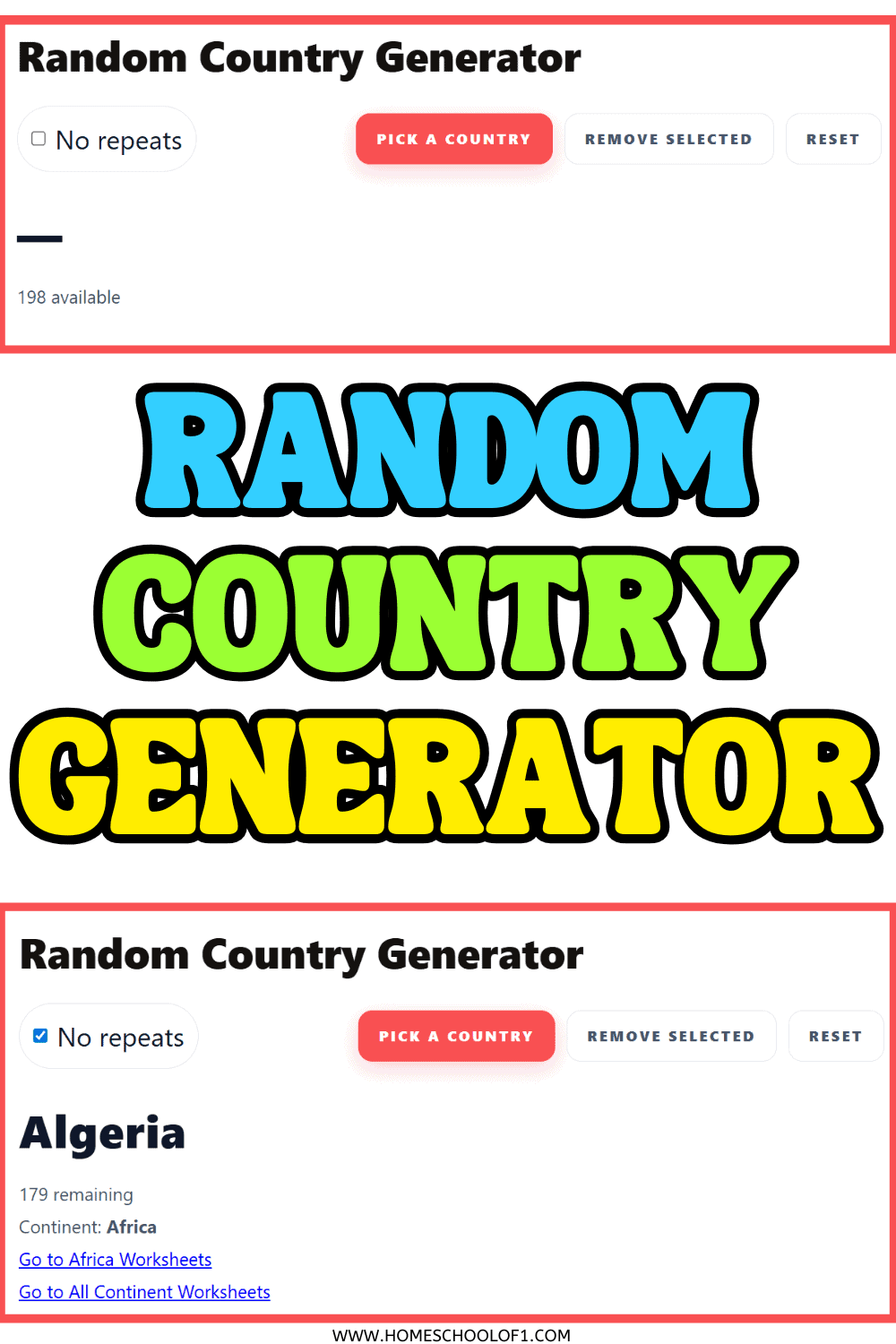 Free Random Country Generator