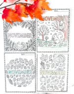 Free November Coloring Page for Kids