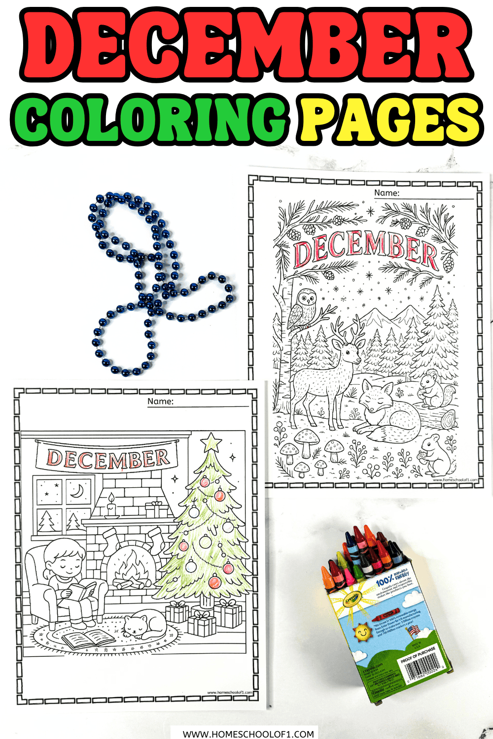 Free December Coloring Page For Kids