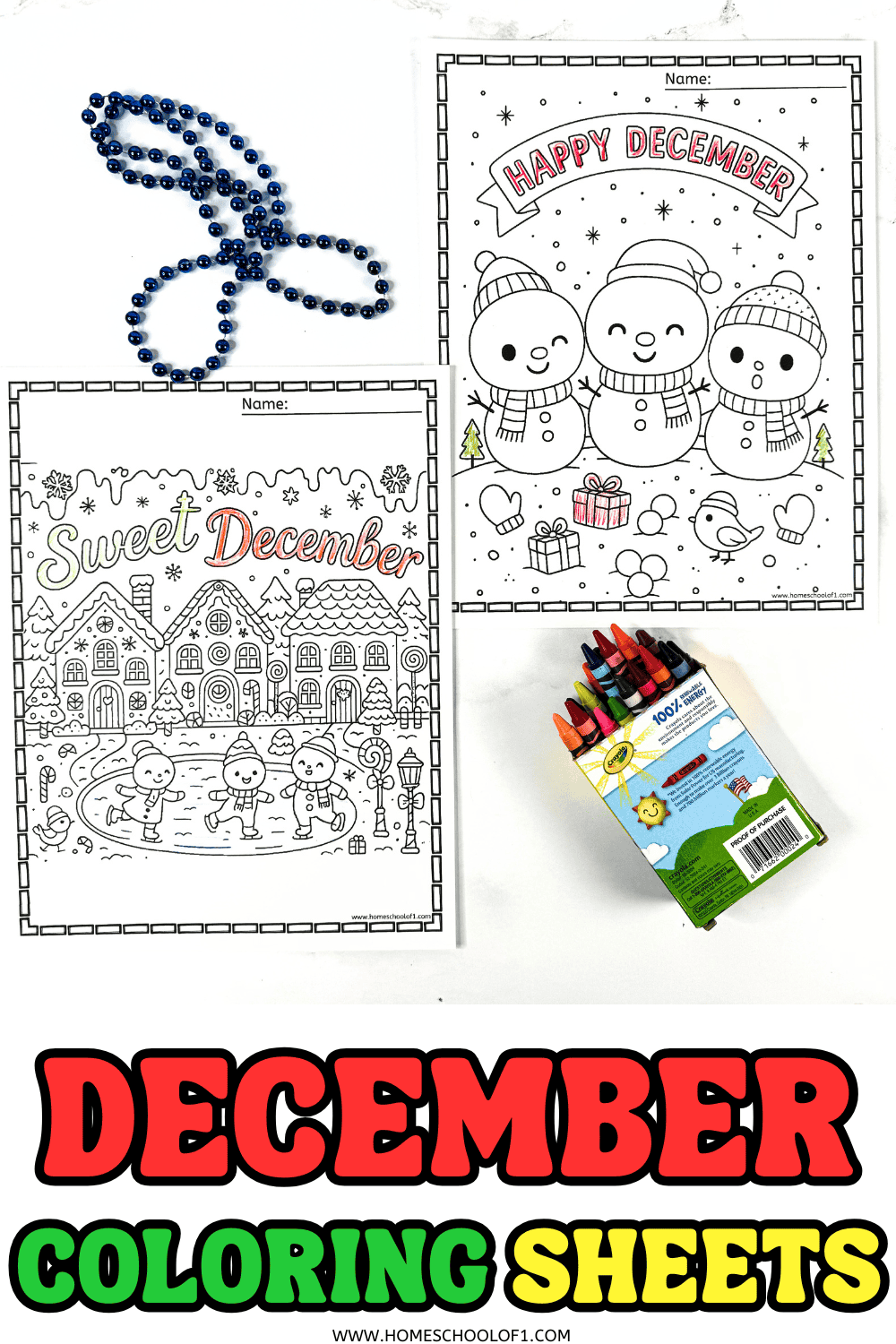 Free December Coloring Page For Kids