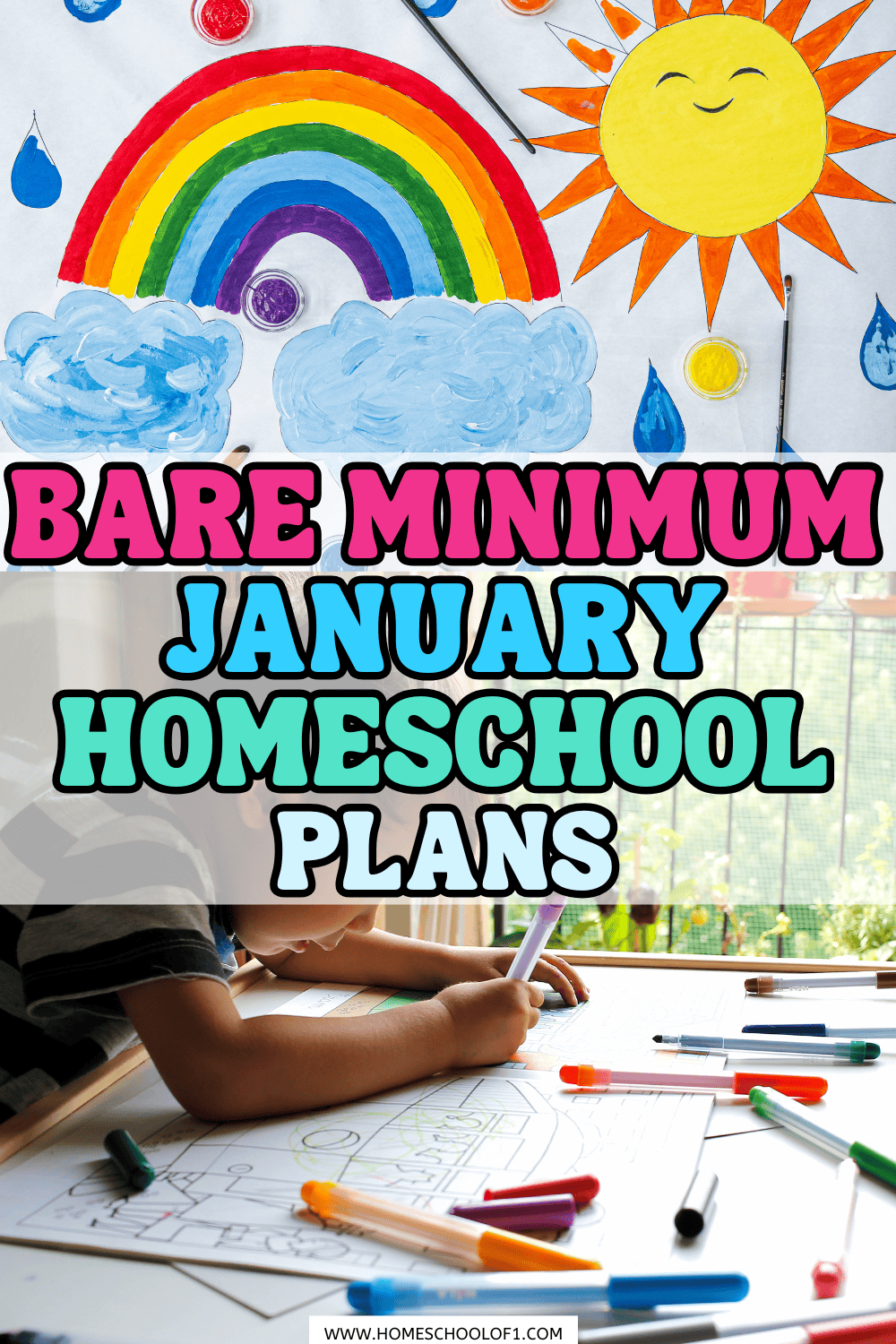 A Bare Minimum January Homeschool Plan