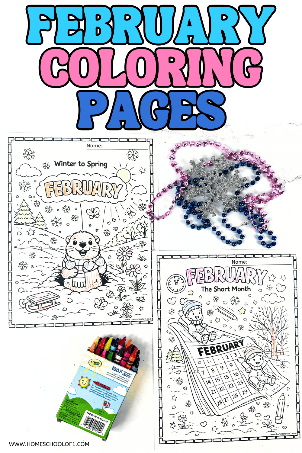 Free February Coloring Pages for Kids