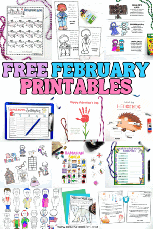 Free February Printables for Kids