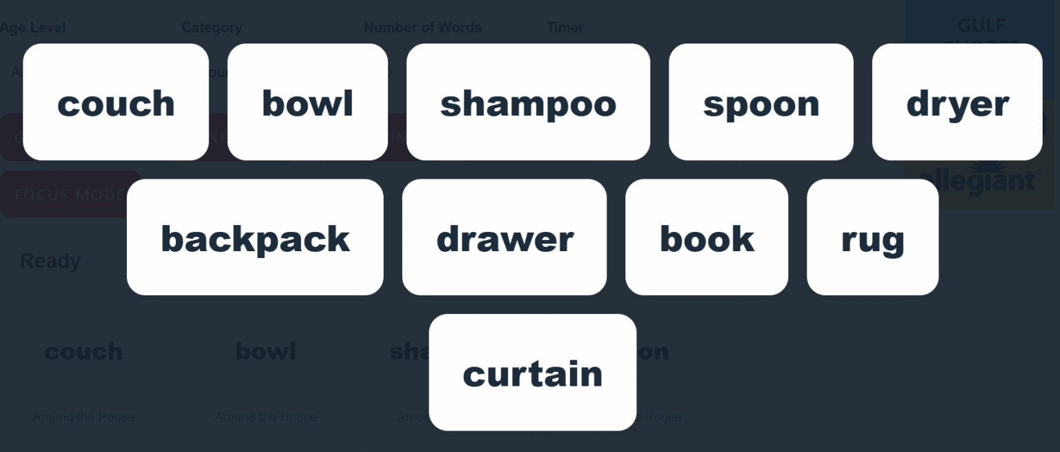 Random Word Generator for Kids