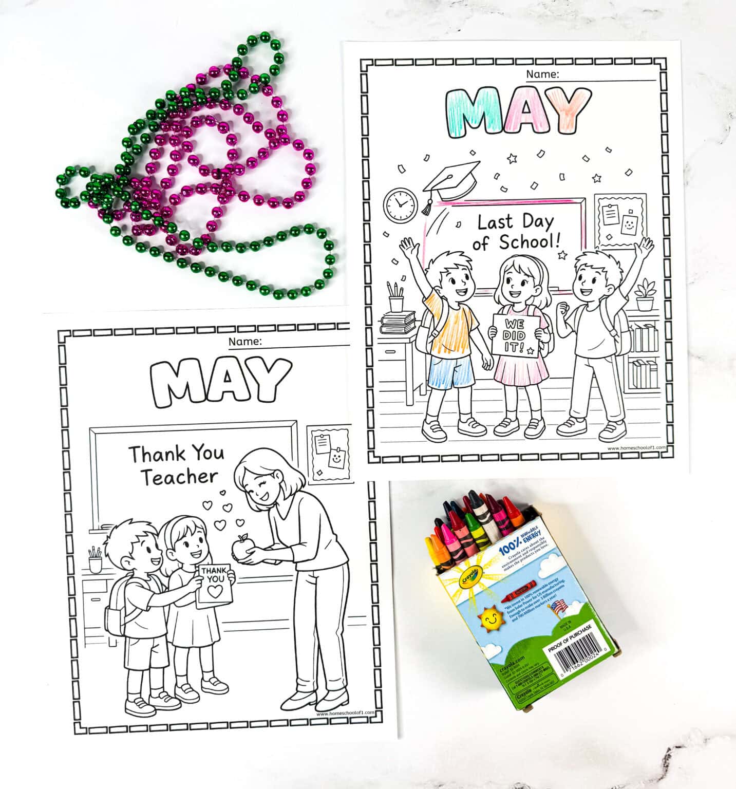 Free May Coloring Pages for Kids