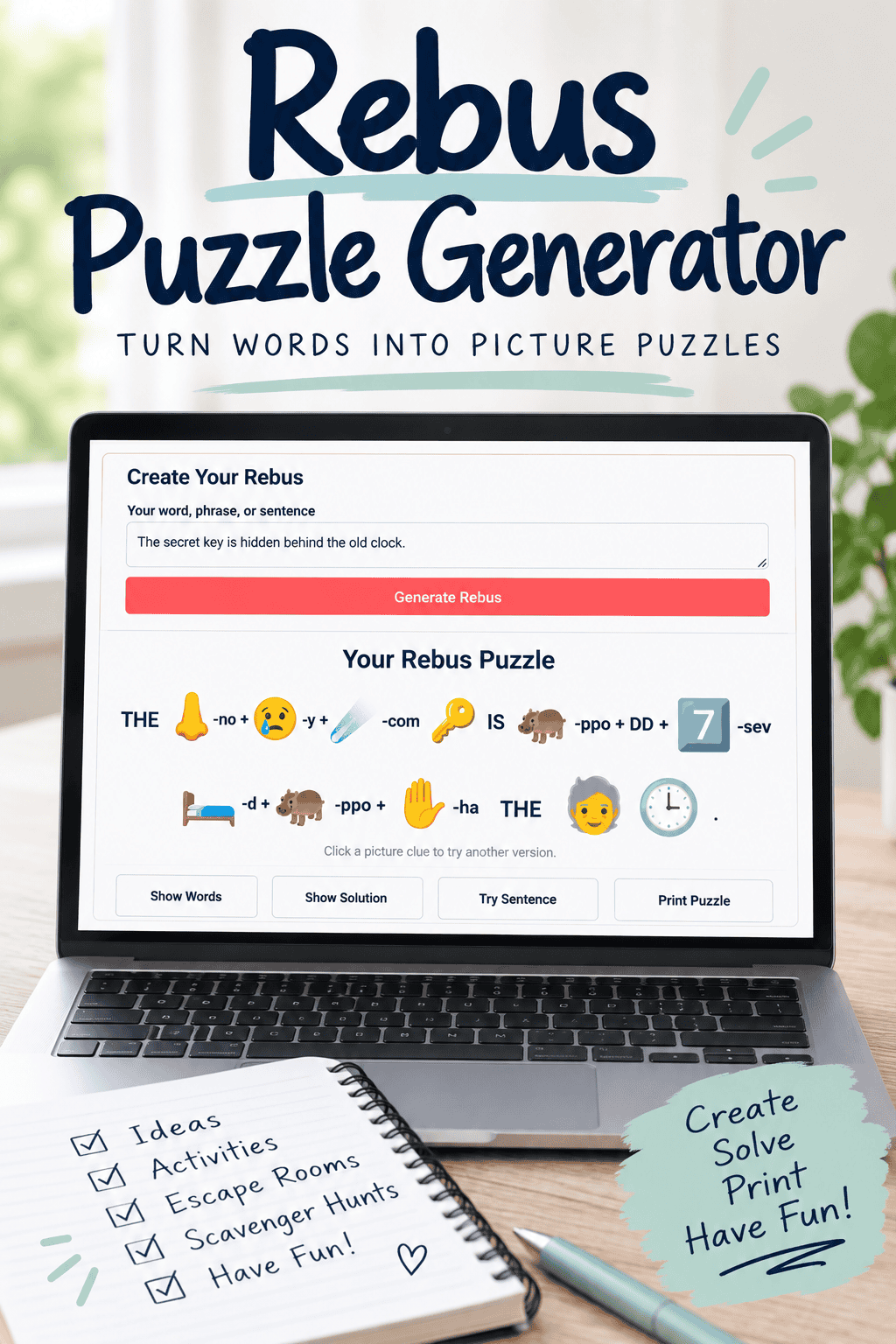 Rebus Puzzle Generator – Create Your Own Picture Puzzles